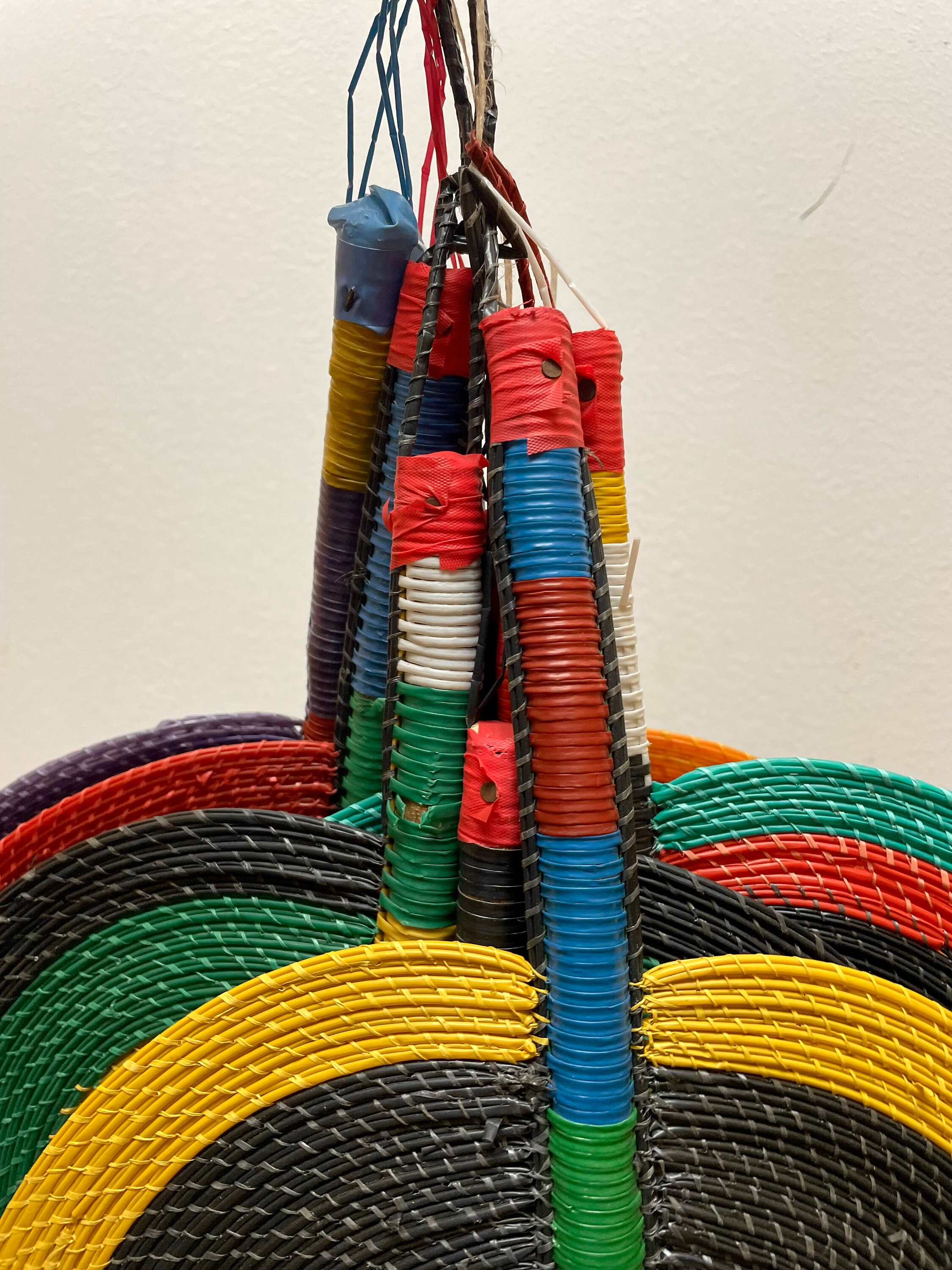 Colorful Handheld Straw Fans/ Bolga Hand Fans - Etsy