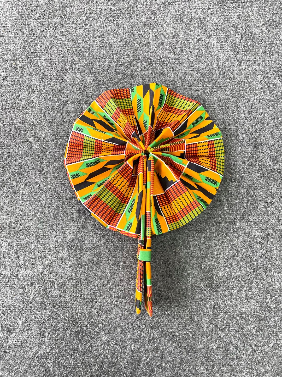 African Kente Fabric Fan African Ankara Kente Fan Wedding Favors of ...