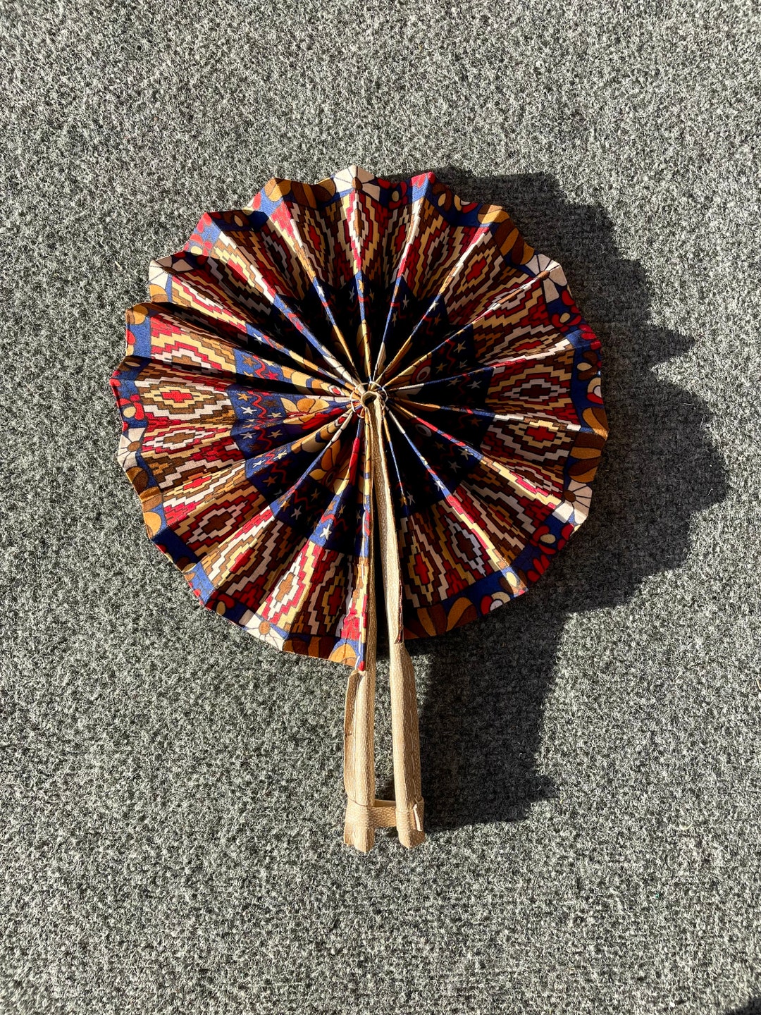 African Kente Fabric Fan African Ankara Kente Fan Wedding Favors of ...