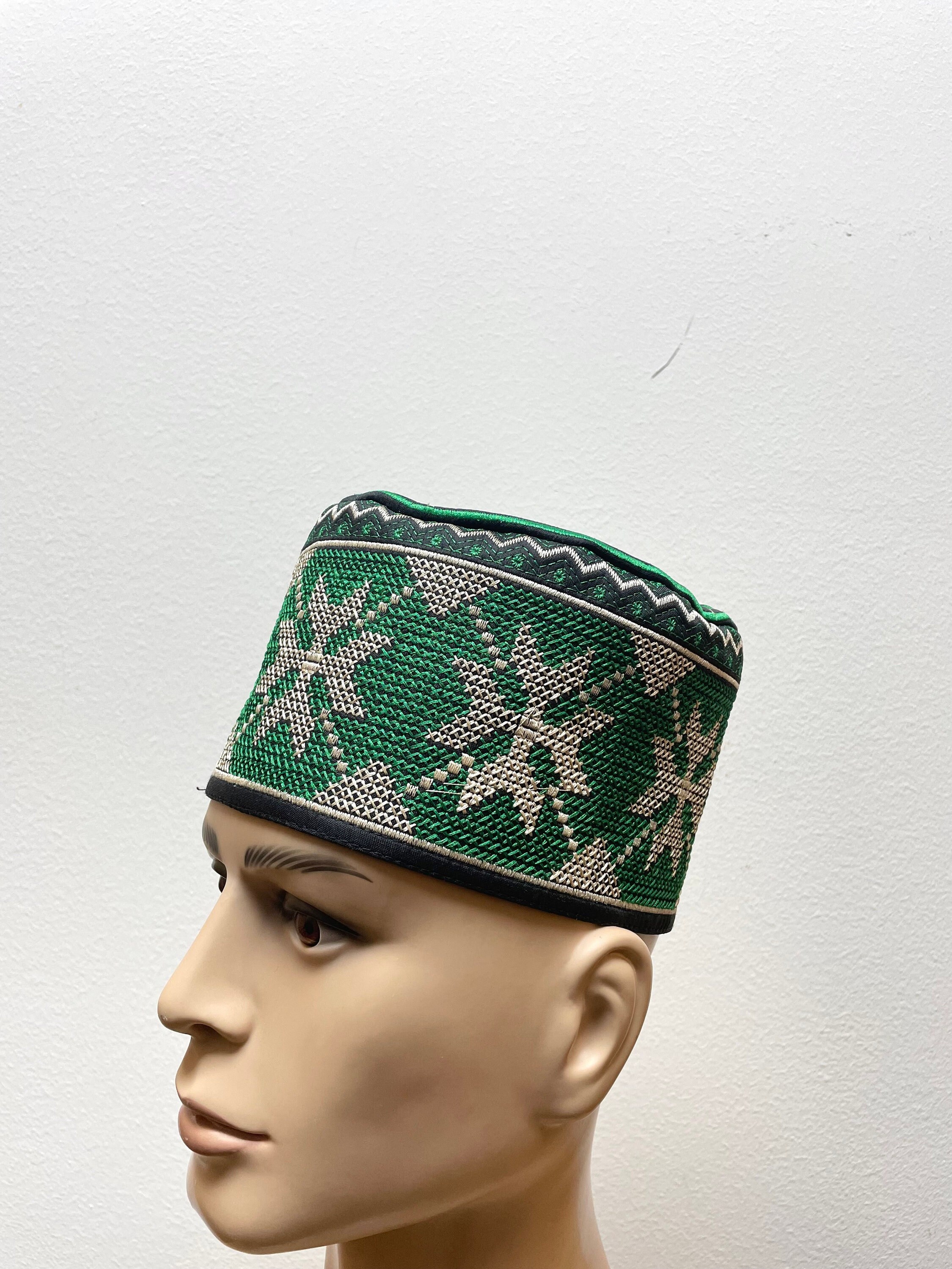 Traditional Cap, Hausa Hat, Nigerian Cap, Africa Kufi Hat, Green ...