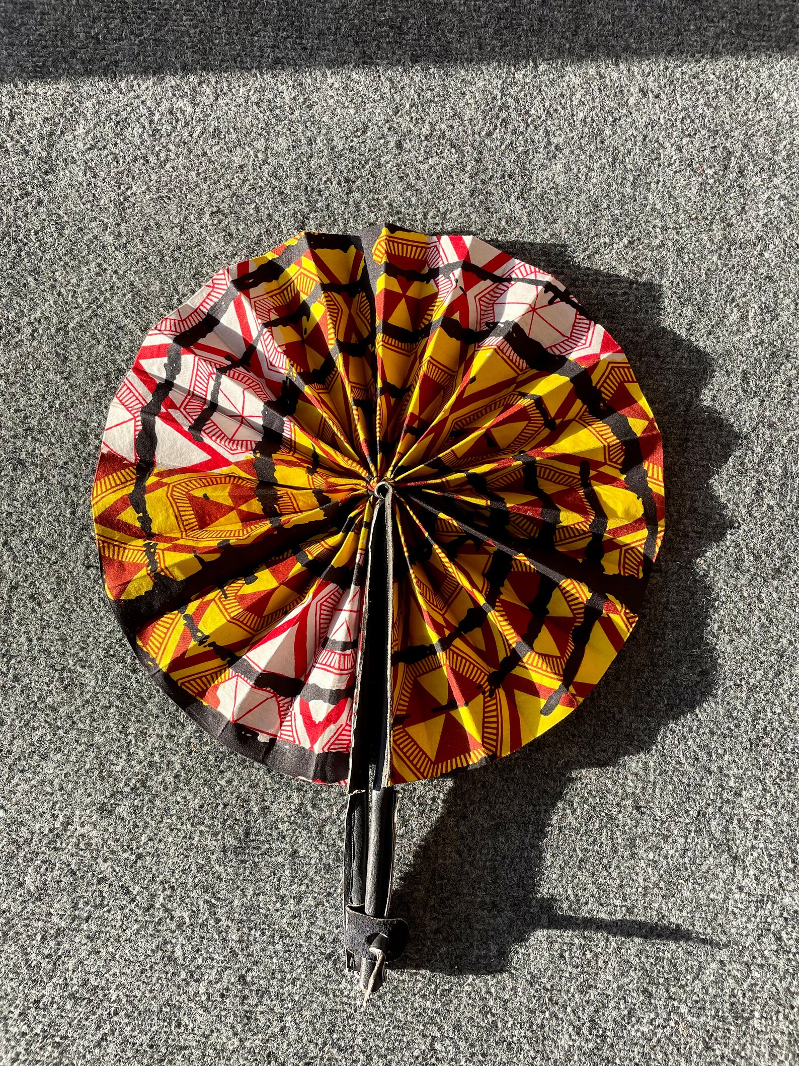 African Kente Fabric Fan African Ankara Kente Fan Wedding Favors of ...