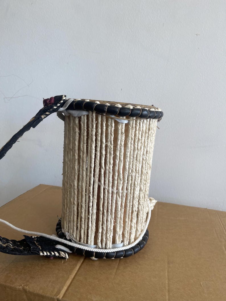 Nigerian Talking Drum Ilu (gan-gan) With Beater Stick - Etsy