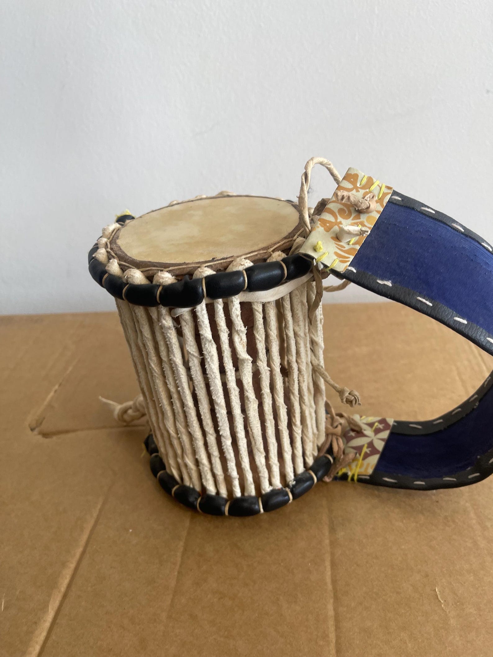 Nigerian Talking Drum Ilu (gan-gan) With Beater Stick - Etsy