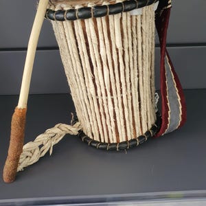 Nigerian Talking Drum Ilu (gan-gan) With Beater Stick - Etsy