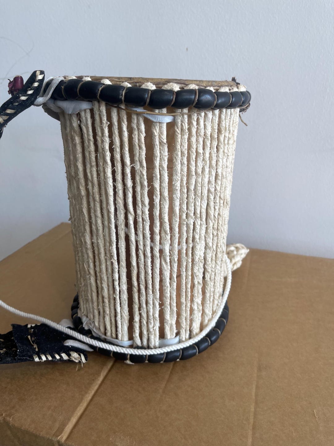 Nigerian Talking Drum Ilu (gan-gan) With Beater Stick - Etsy