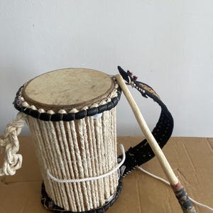 Nigerian Talking Drum Ilu (gan-gan) With Beater Stick - Etsy