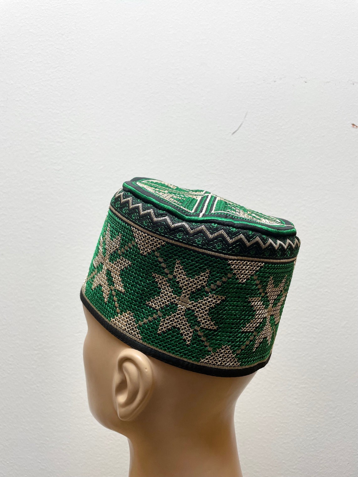 Traditional Cap, Hausa Hat, Nigerian Cap, Africa Kufi Hat, Green ...