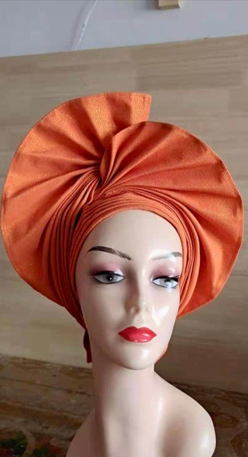 African Autogele, Ready to Wear Gele, African Hat, Traditional Wedding ...