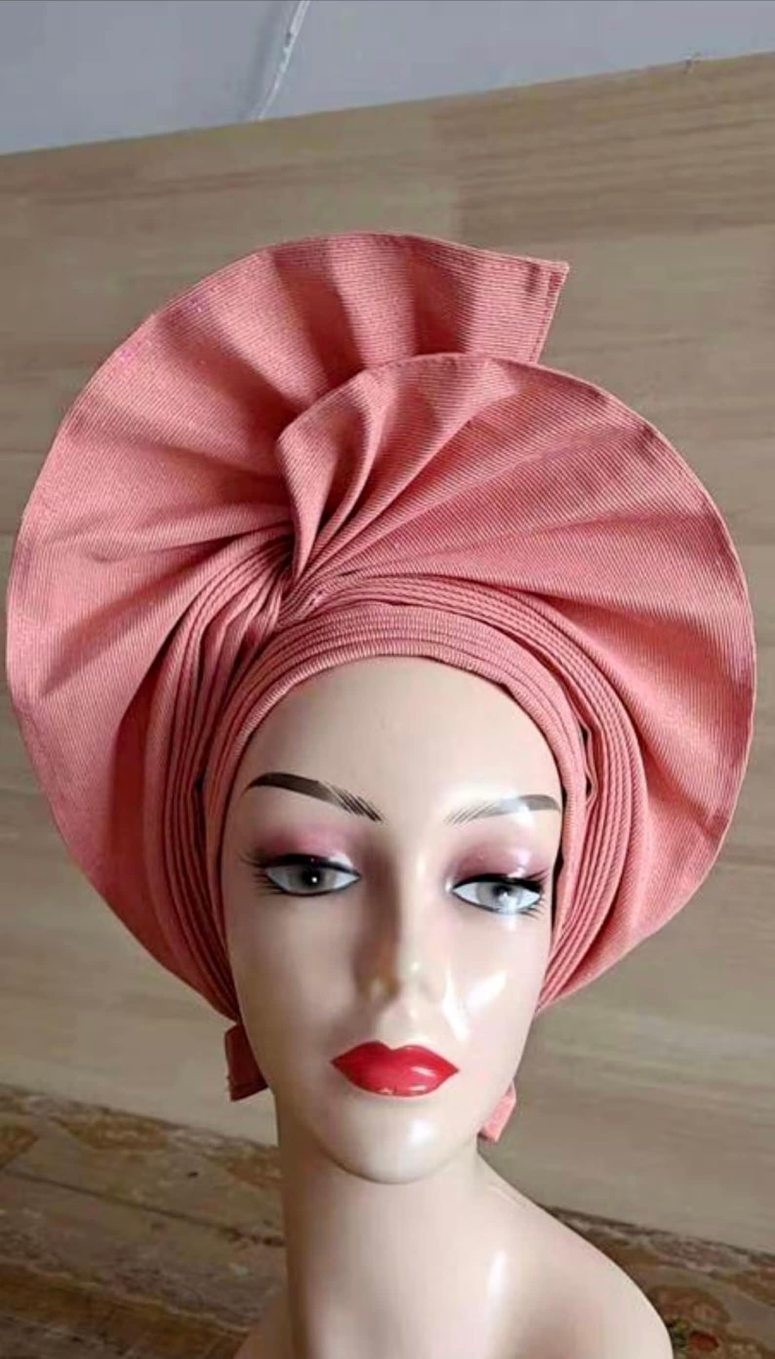 African Autogele, Ready to Wear Gele, African Hat, Traditional Wedding ...