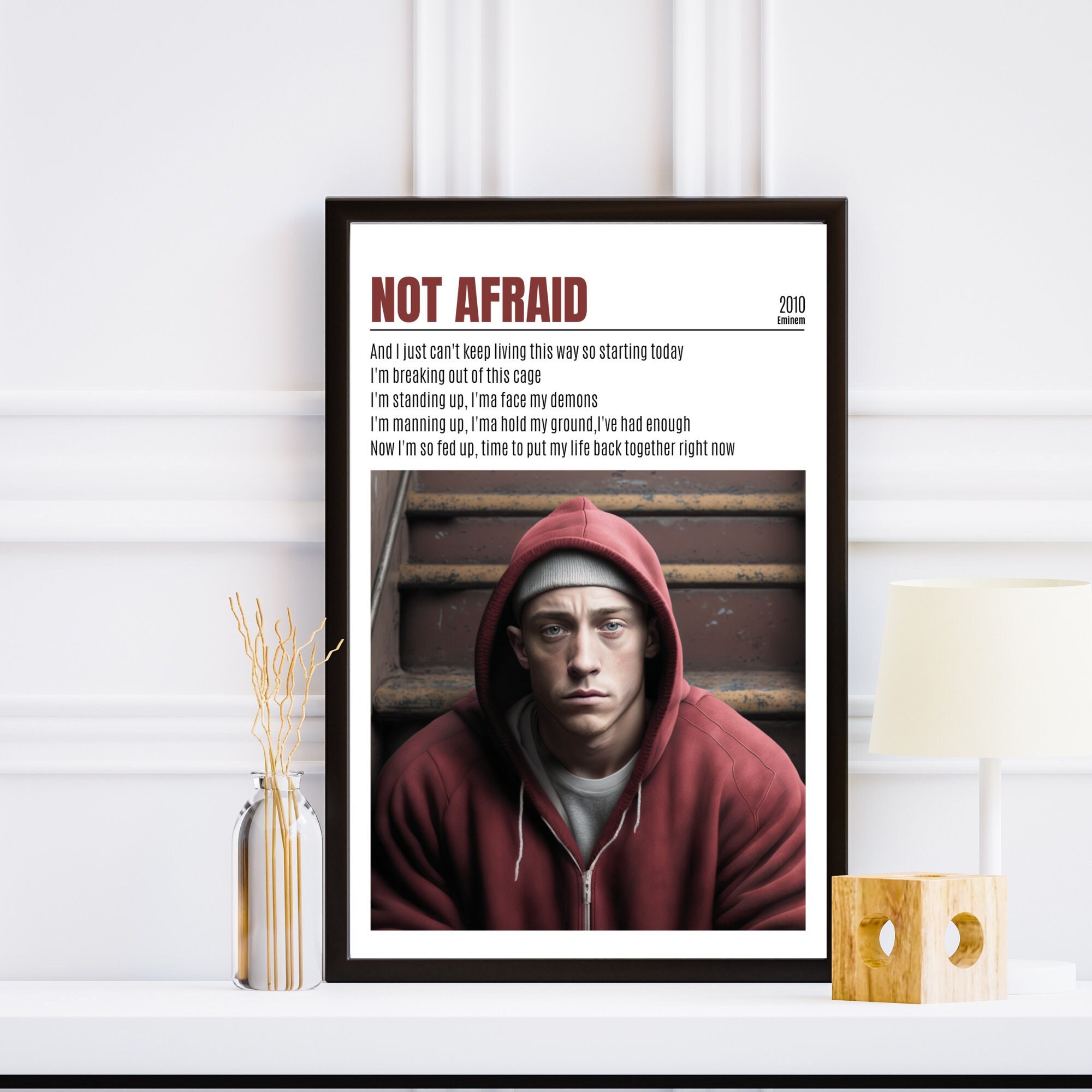 Eminem Not Afraid Poster