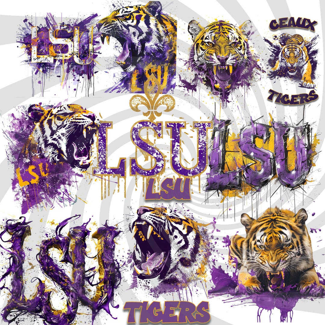 All LSU Digital Art Bundle 10 Items - Etsy