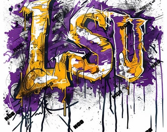 LSU Digital Art - Etsy