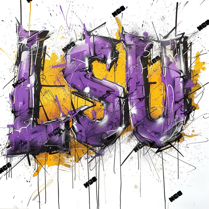 LSU Digital Art - Etsy