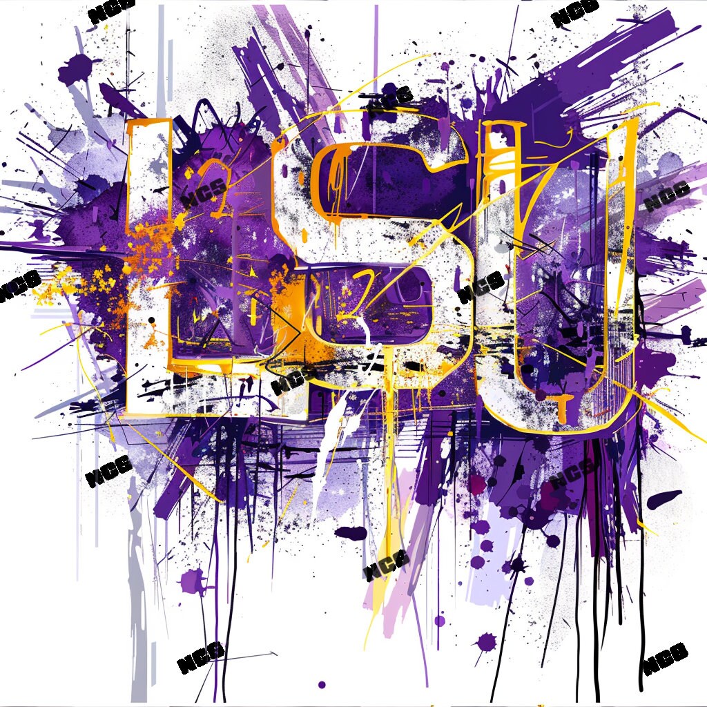 LSU Digital Art - Etsy