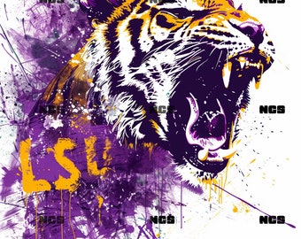 LSU Digital Art - Etsy