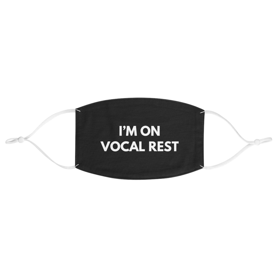 I'm on Vocal Rest | Fabric Face Mask - Etsy