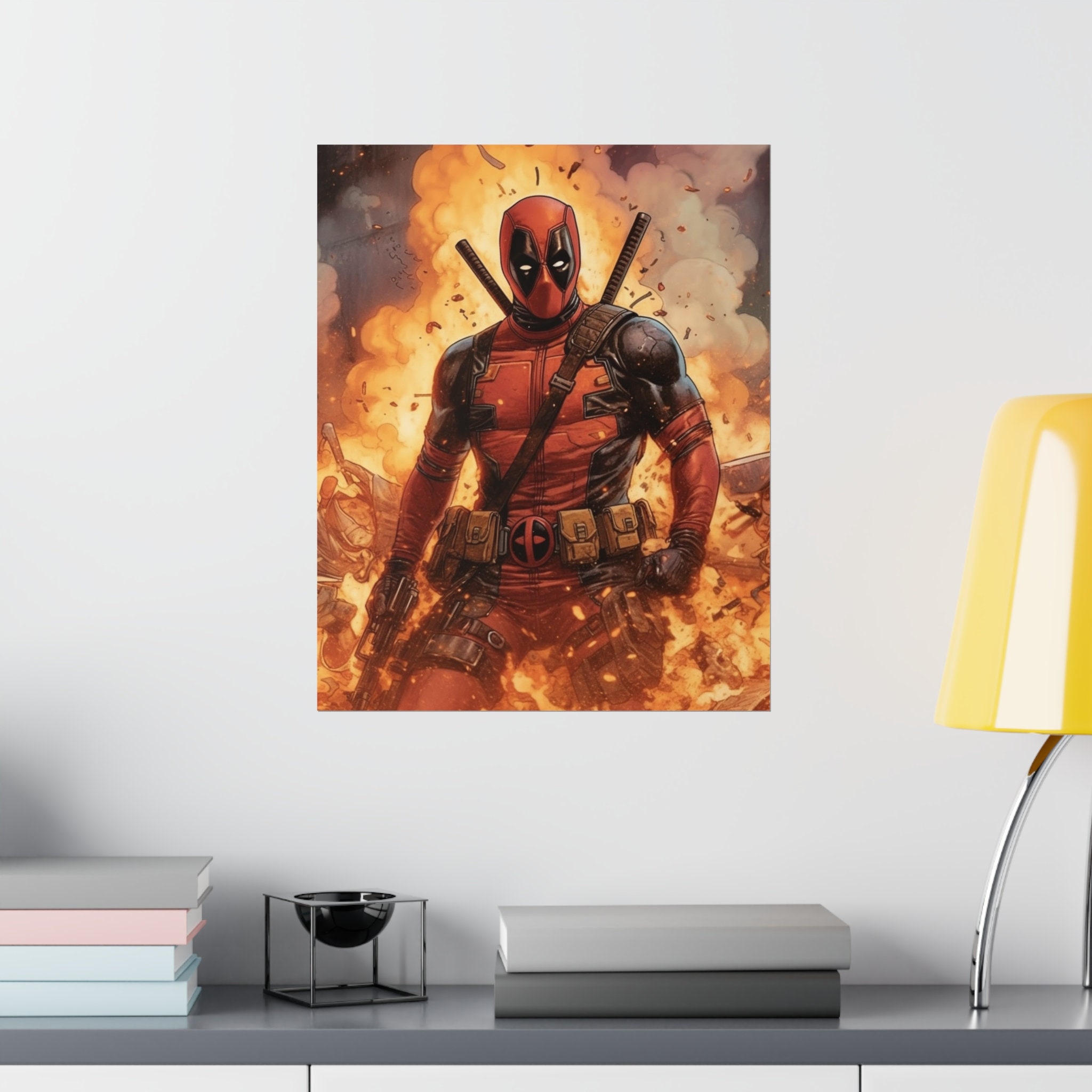 Deadpool Comics Home Decor, Winston Wilson, Large Deadpool Poster ...