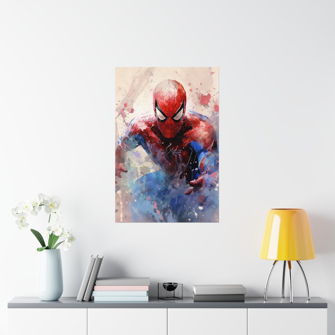 Spider Man Poster, Man Cave, Movie Theater Art Print, Wall Decor ...