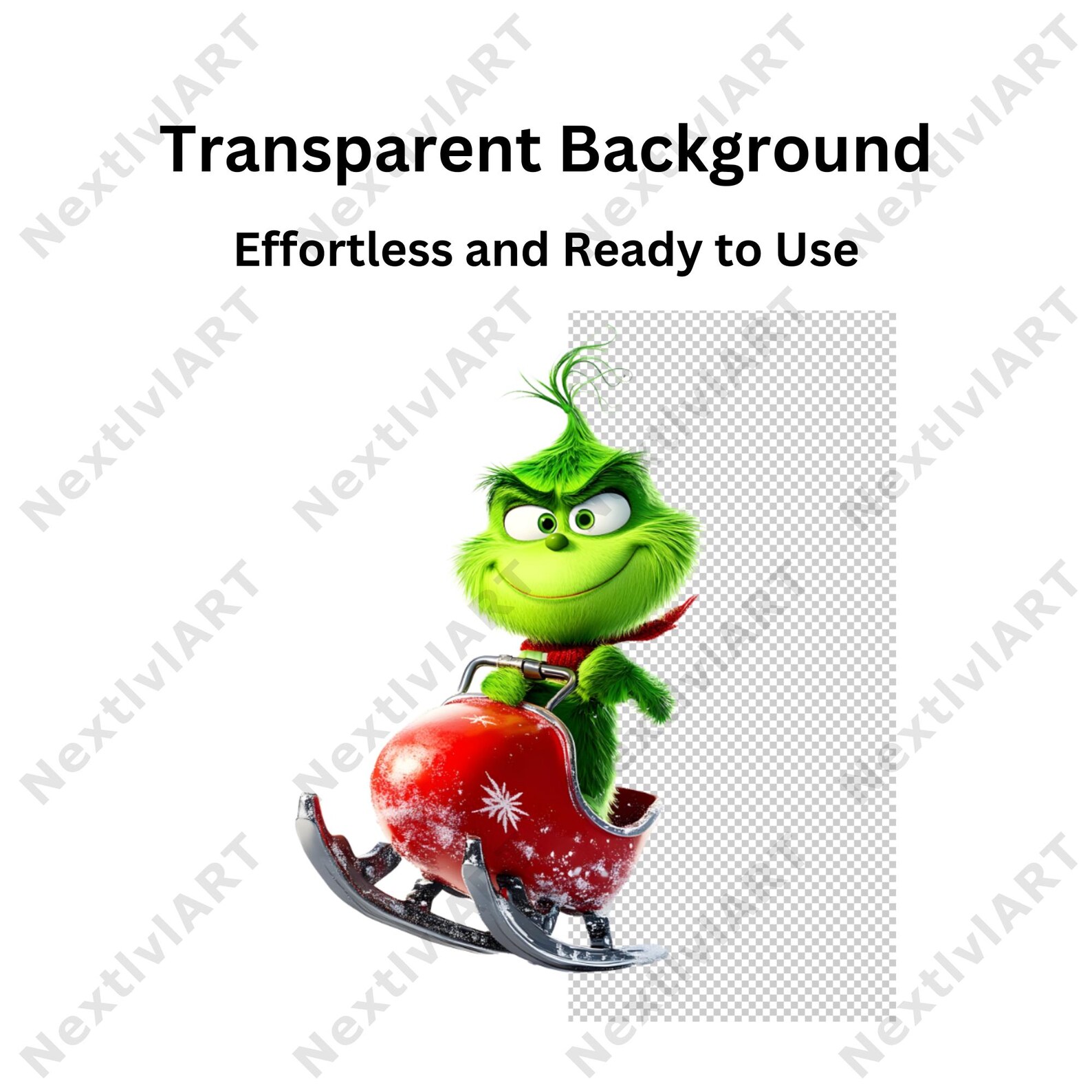 Christmas Grinch Clipart, Winter Grinch PNG, Xmas Grinch Digital ...
