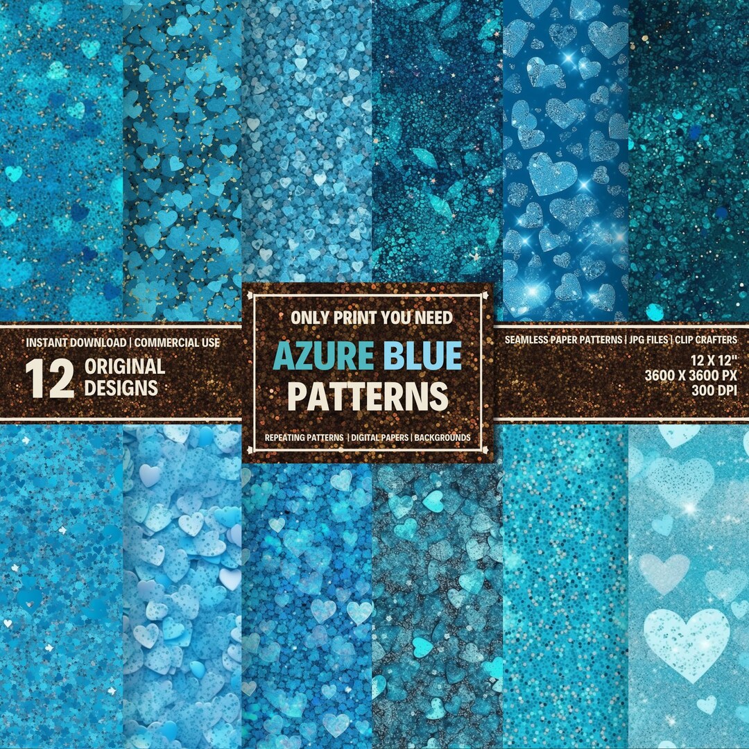 Azure Blue Set for Wedding Invitations Bridal Shower Decor Place Cards ...