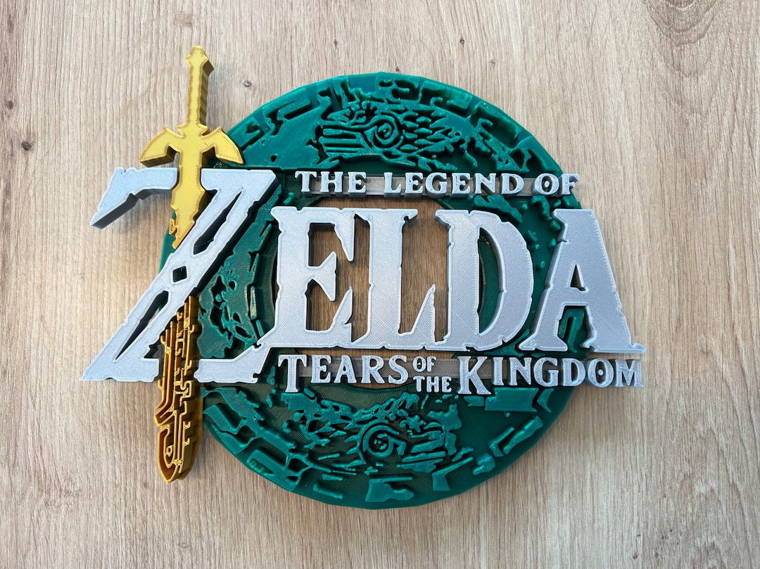 The Legend of Zelda: Tears of the Kingdom Logo 3D Printed (multi-color ...