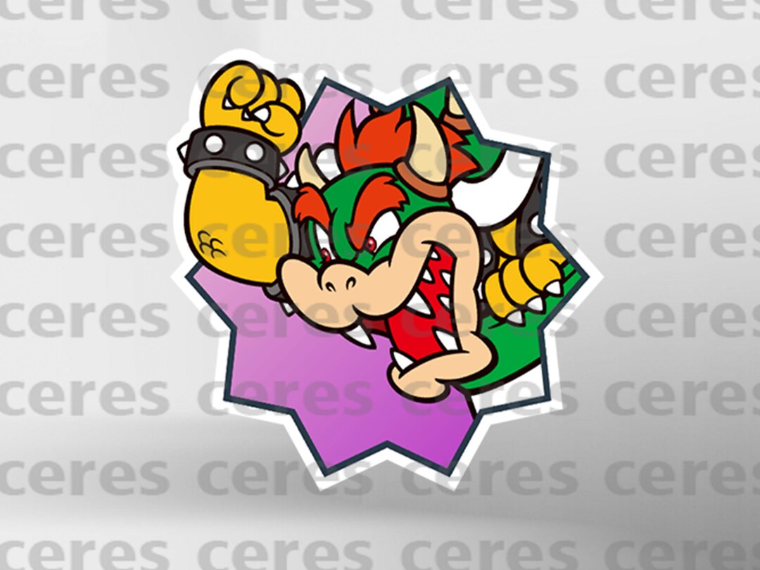 Super Mario Angry Bowser Png Super Mario Angry Bowser Svg - Etsy México