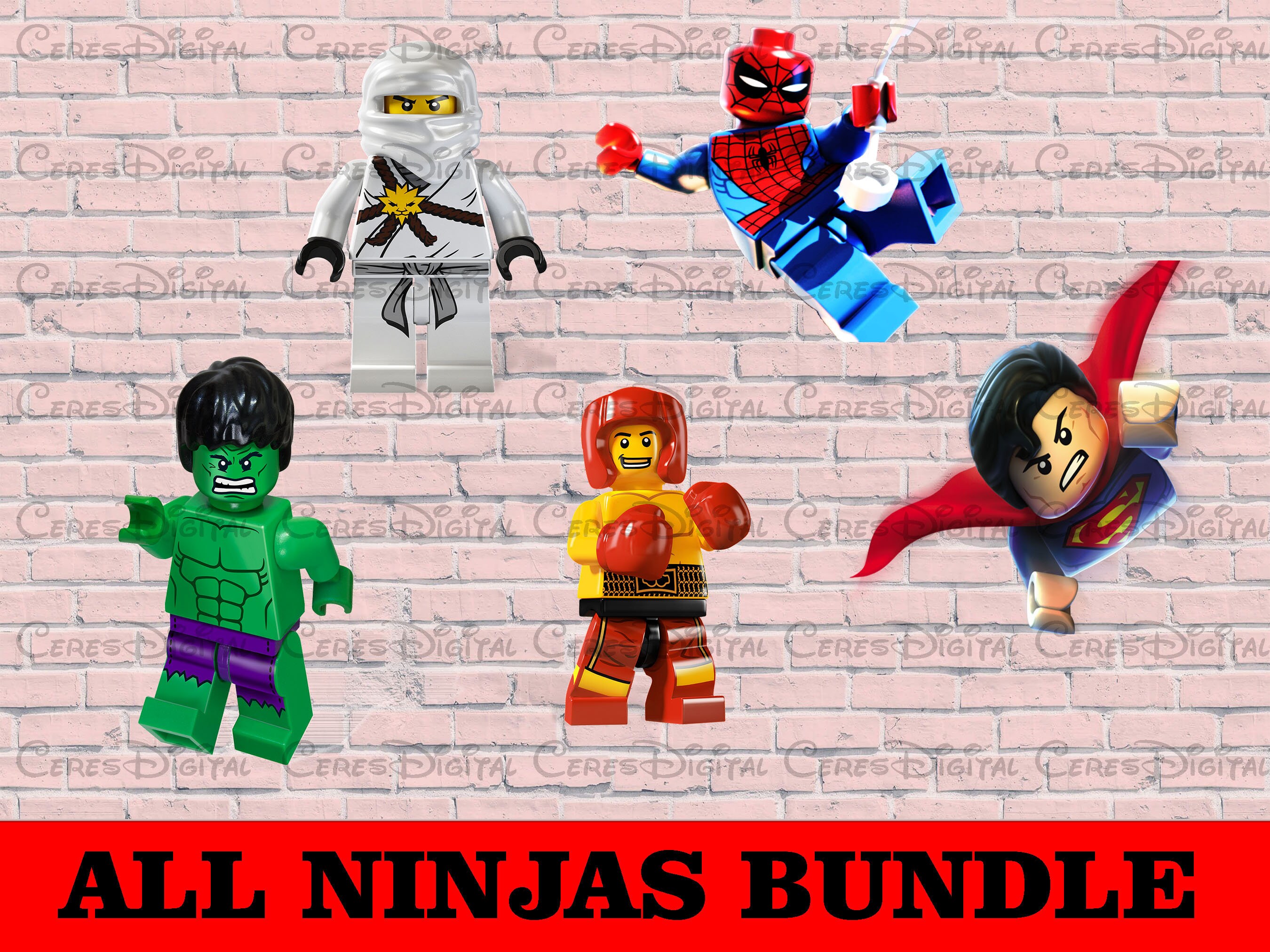 5 Ninjas Png Bundle Ninjas Png Bundle Super Ninjas Bundle - Etsy