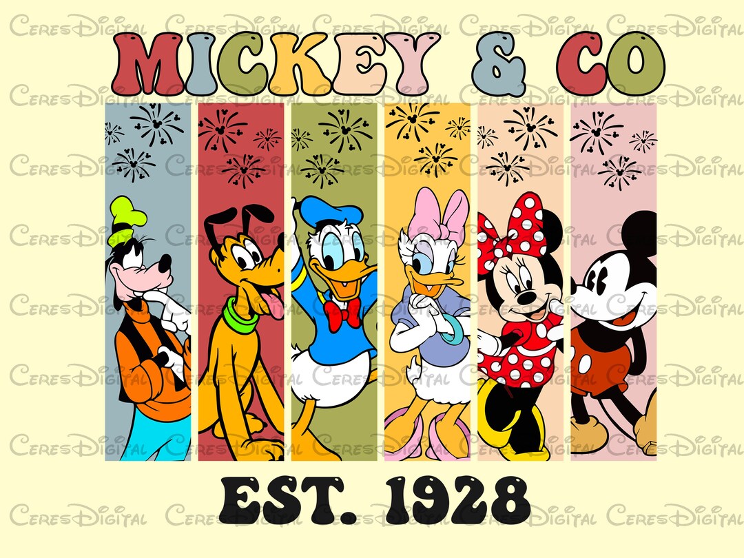 Mickey & Co. Svg Mickey y sus amigos SVG PNG Descarga - Etsy España