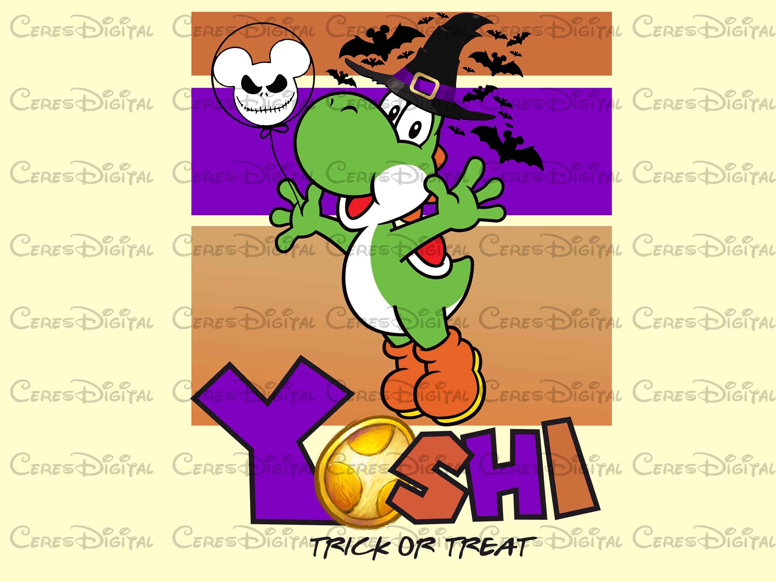 Yoshi Halloween Png Spooky Yoshi Png Golden Egg Yoshi Png - Etsy