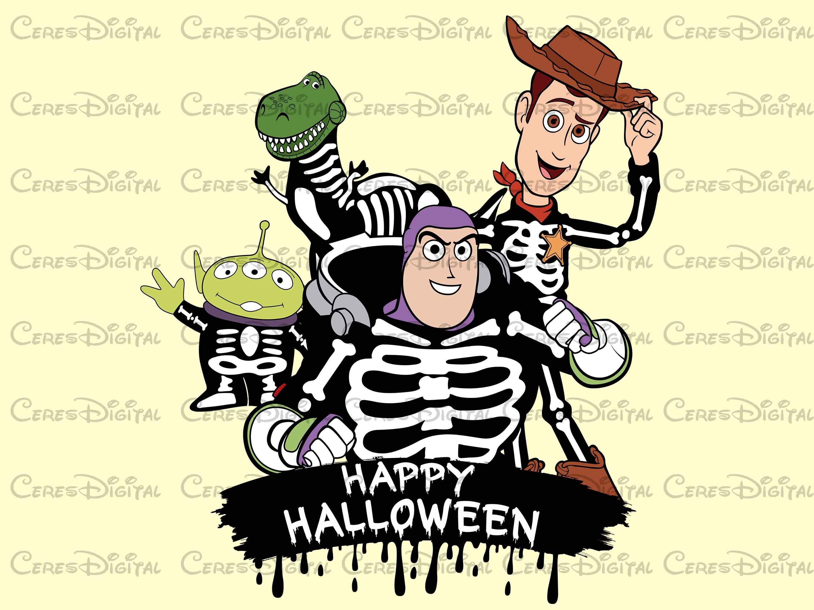 Toy Story Happy Halloween Png Toy Story Digital File Spooky - Etsy