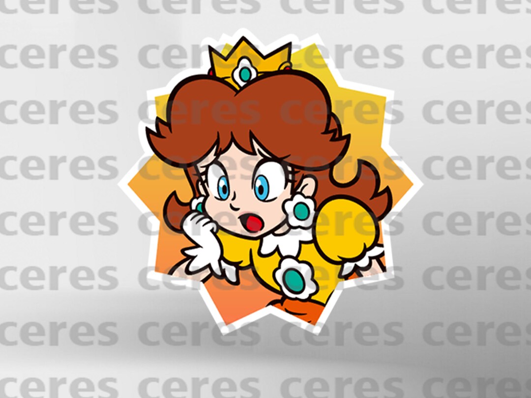 Princess Daisy Scared Png Daisy Svg Princess Daisy Svg - Etsy
