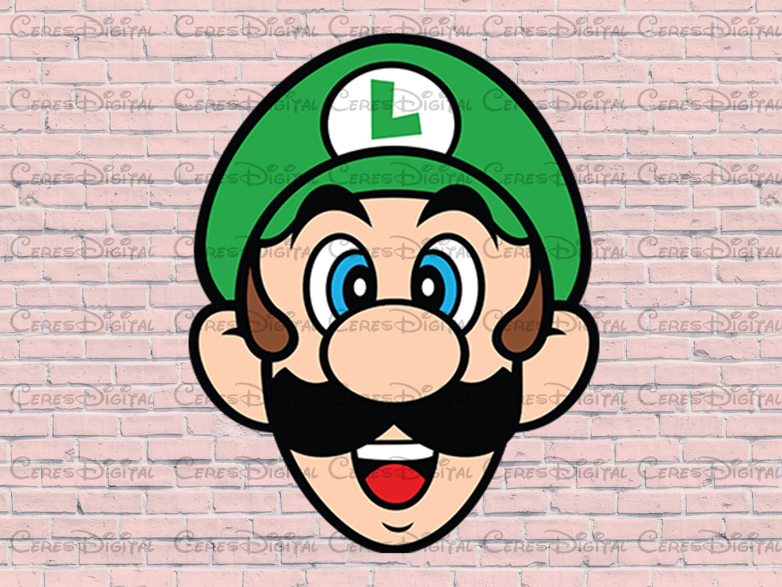 Luigi Head Png File, Luigi Png File, Luigi High Quality Png File, Luigi Head Special Design Png ...