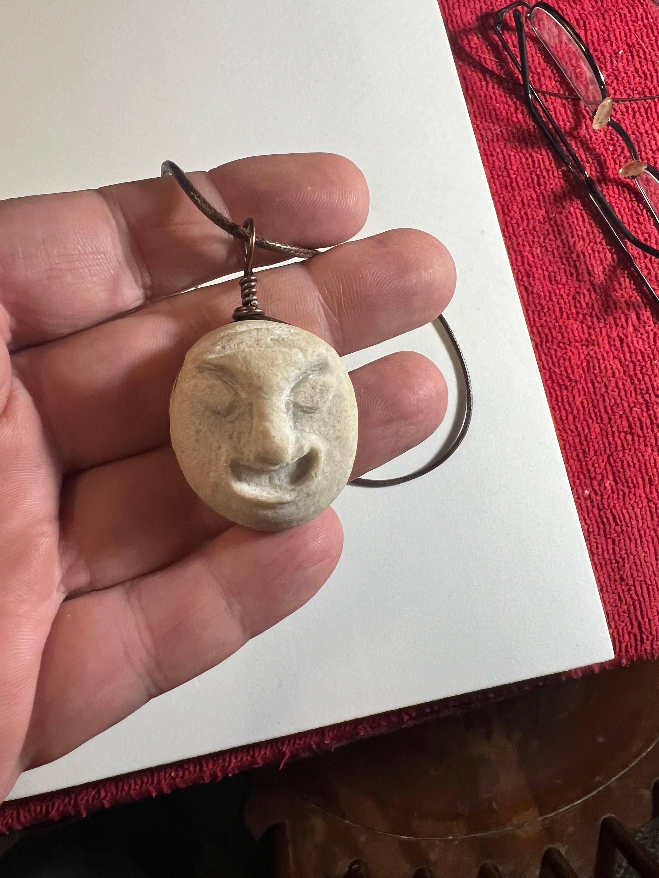 Unique Tribal Smile Face. Handmade Sculpture and Wearable Art. - Etsy