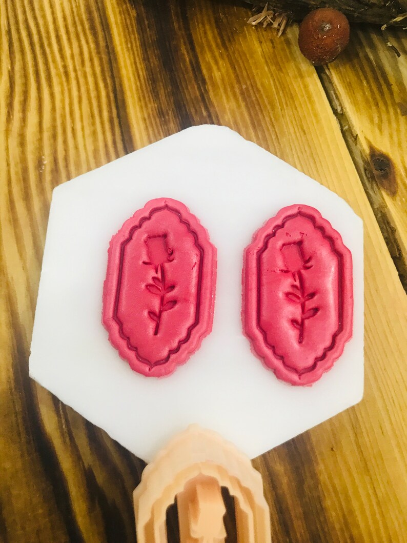 Vintage Rose Pattern STL File for 3D Printing, Polymer Clay Stamp Stl ...