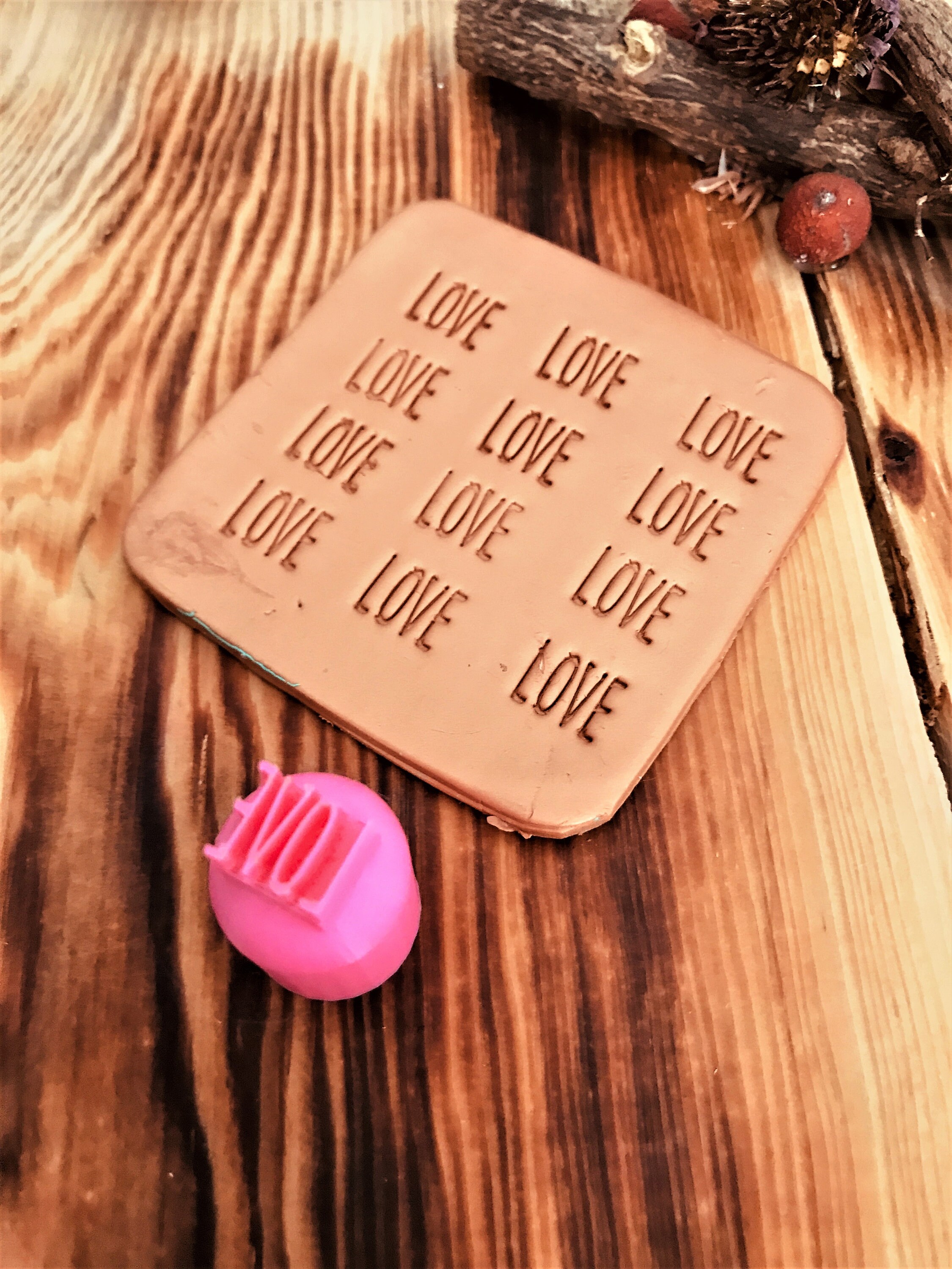 Micro Cutter "love" STL File for 3D Printing, Polymer Clay Stamp Stl ...