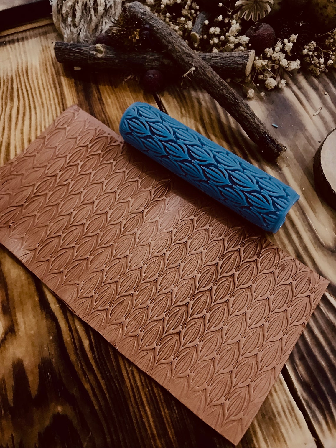 Art Deco Pattern Texture Roller, STL File for 3D Printing, Polymer Clay ...