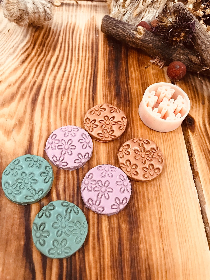 Daisy Pattern STL File for 3D Printing, Polymer Clay Stamp Stl File ...