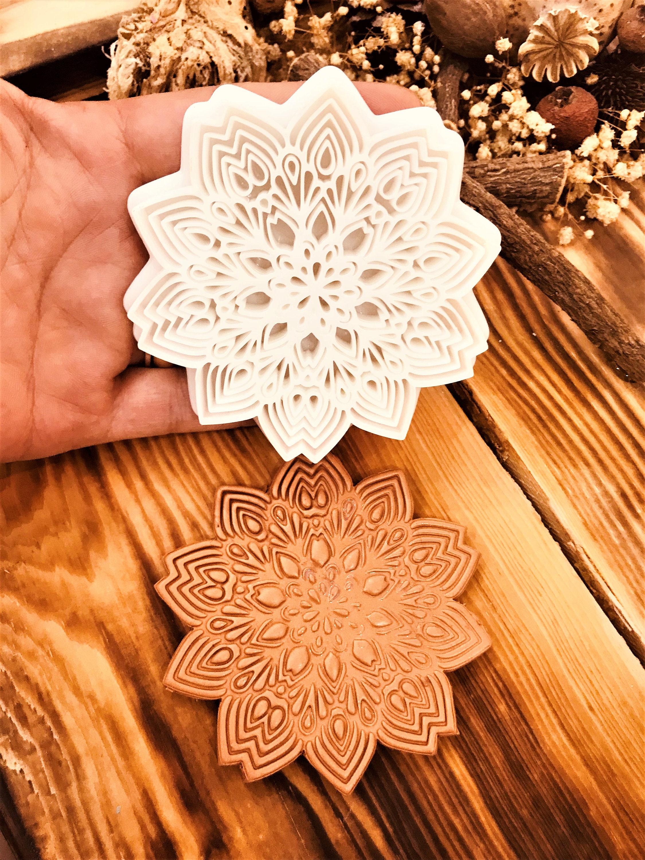 Sunflower Daisy STL File for 3D Printing, Polymer Clay Cutter Stl File ...