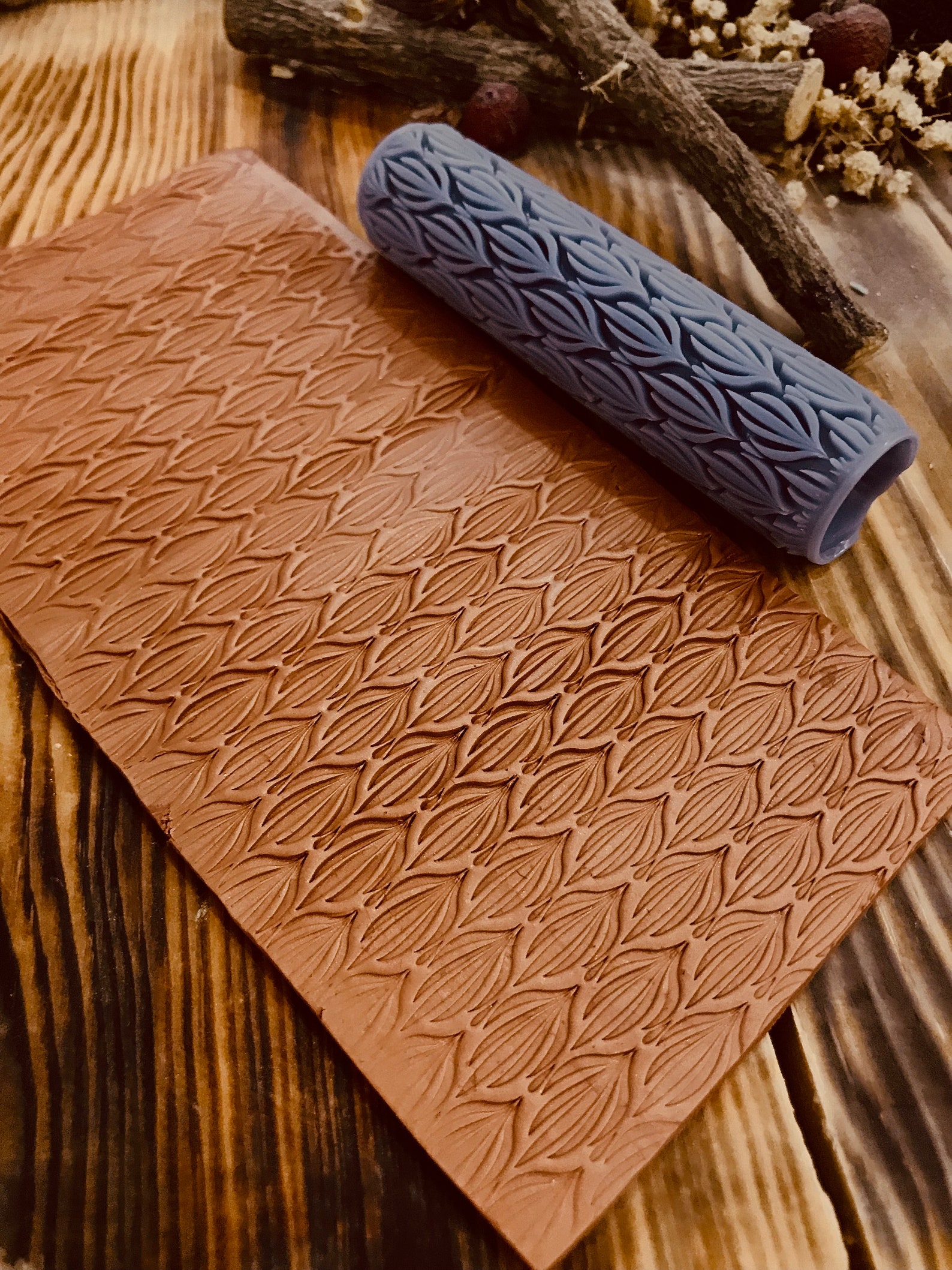 Art Deco Pattern Texture Roller, STL File for 3D Printing, Polymer Clay ...