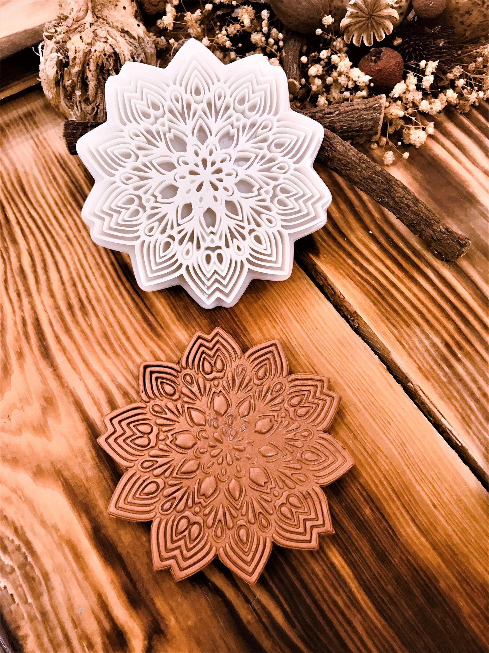 Sunflower Daisy STL File for 3D Printing, Polymer Clay Cutter Stl File ...