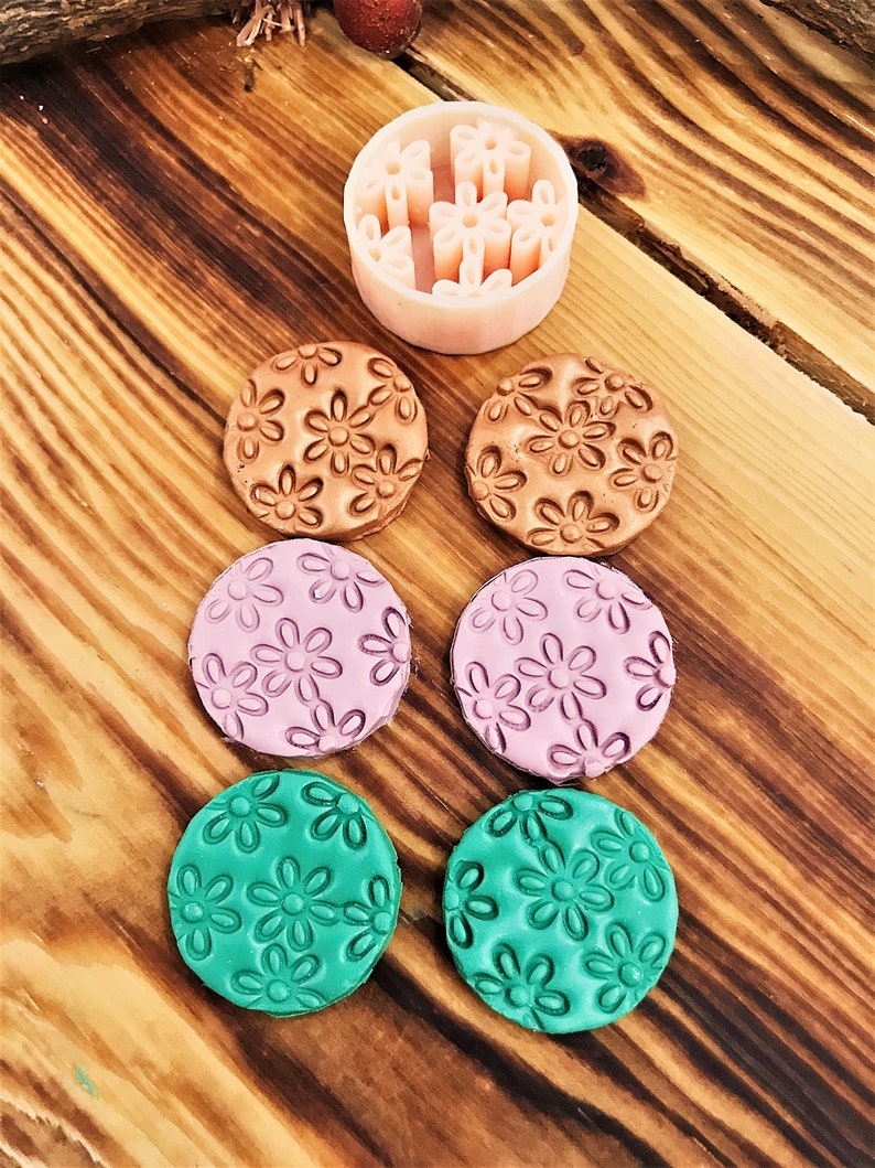 Daisy Pattern STL File for 3D Printing, Polymer Clay Stamp Stl File ...