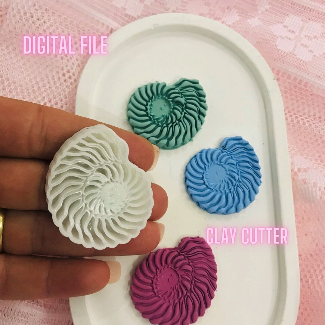 Sea Snail STL File for 3D Printing, Polymer Clay Cutter Stl File, Clay ...