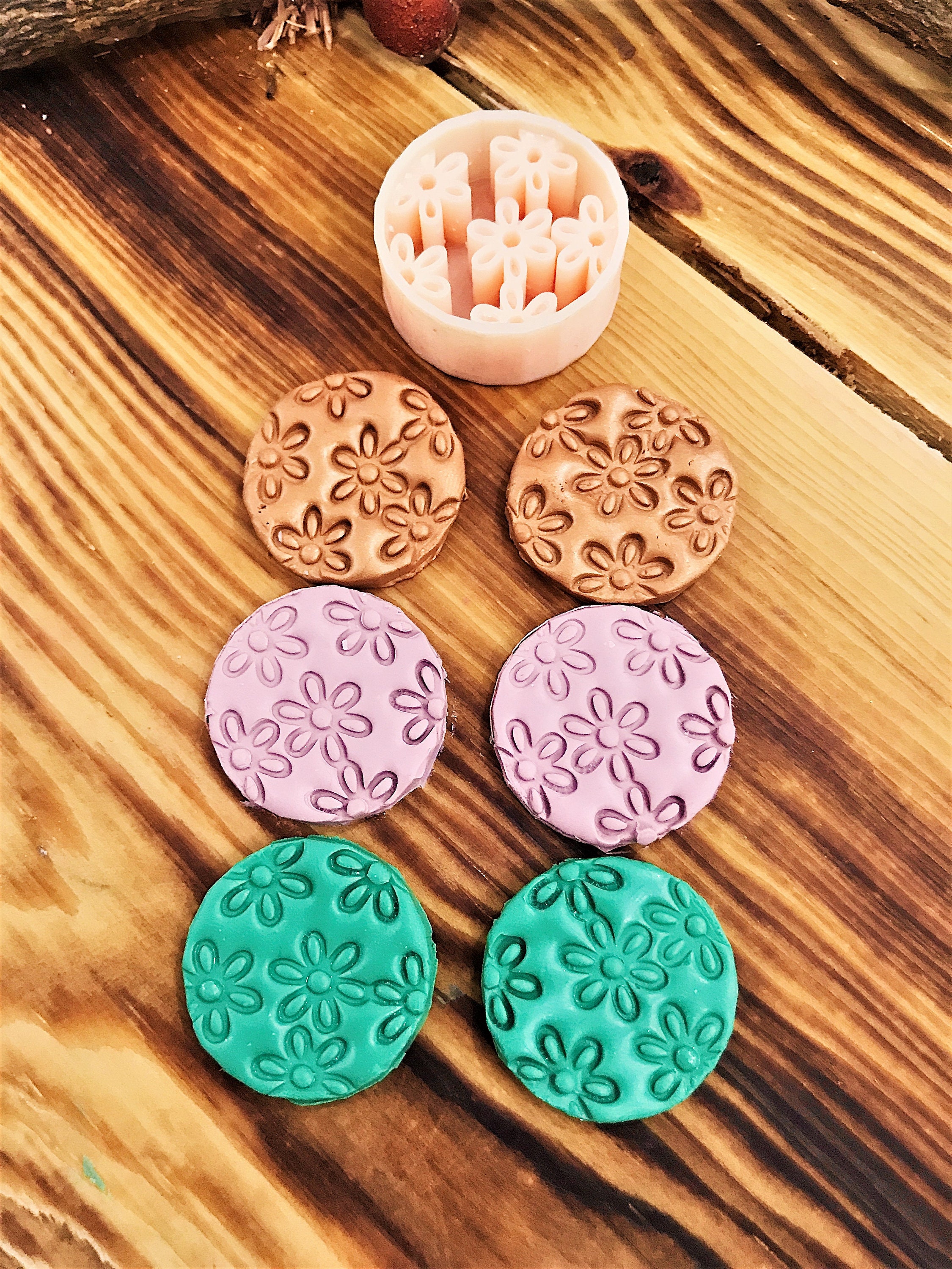 Daisy Pattern STL File for 3D Printing, Polymer Clay Stamp Stl File ...