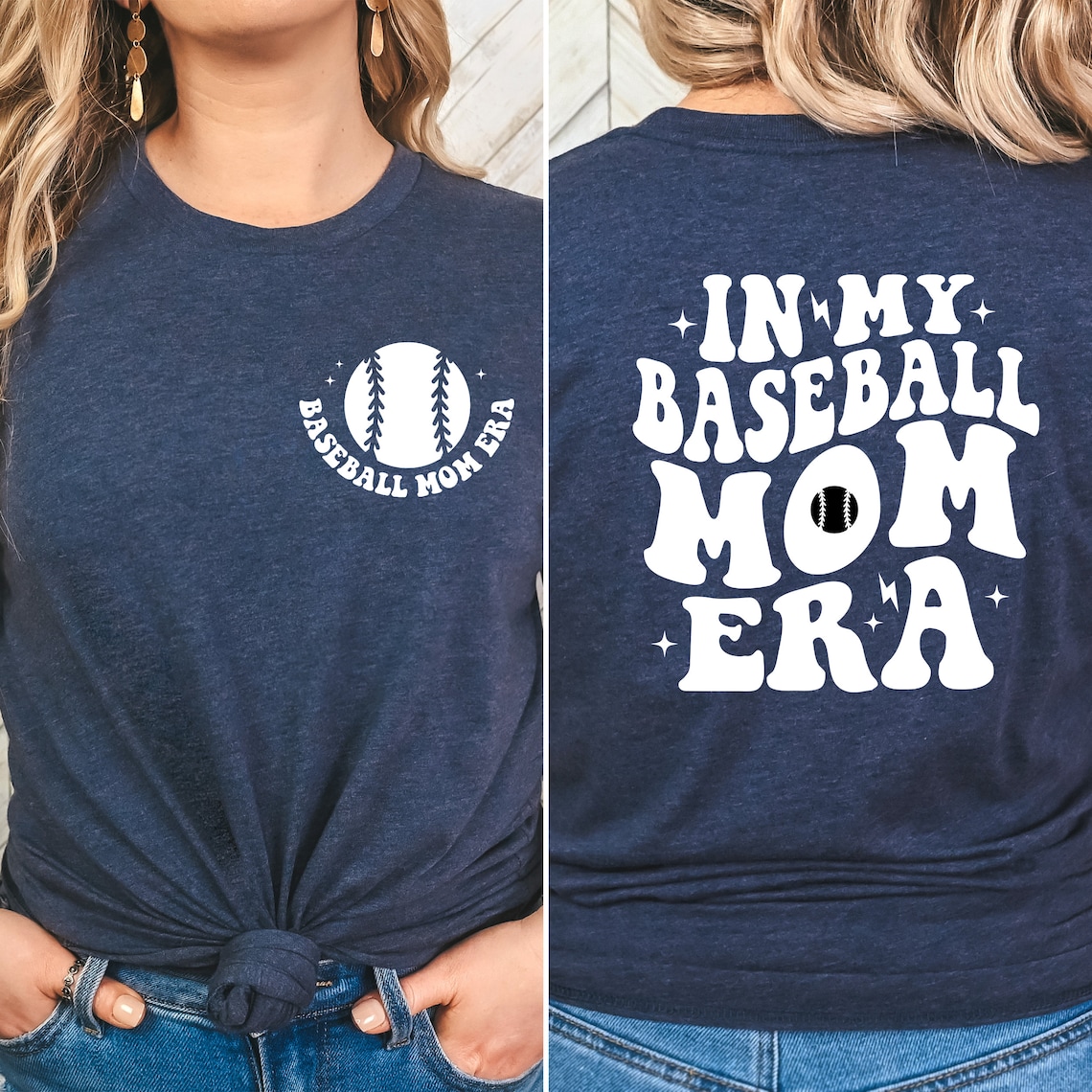 In My Baseball Mom Era Svg Smiley Pocket Design Baseball Mom - Etsy