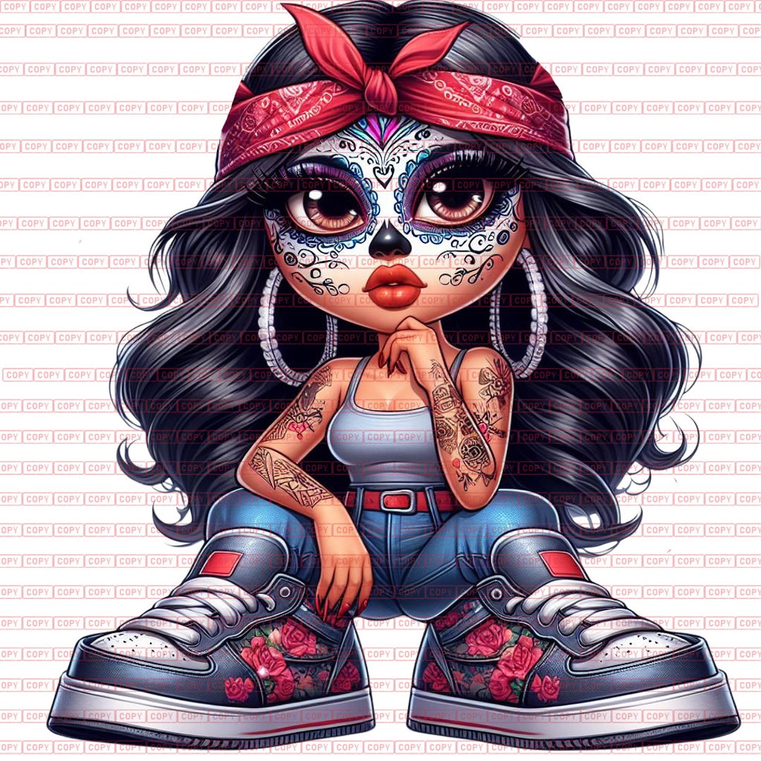 Day of the Dead Catrina Chola Mexican Sublimation Png, Catrina ...