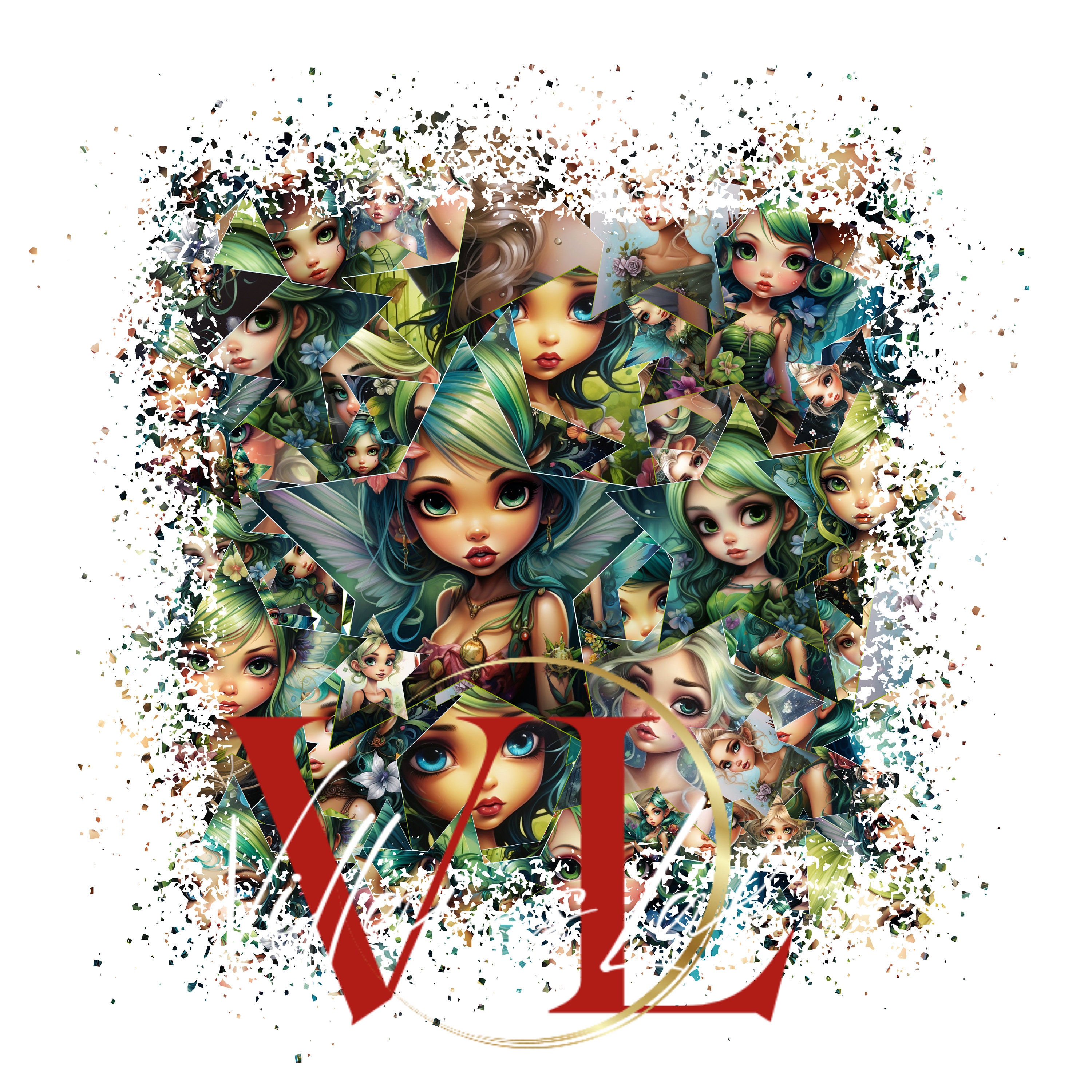 Beautiful Green Fairy Girl PNG fairy Magic Magical - Etsy