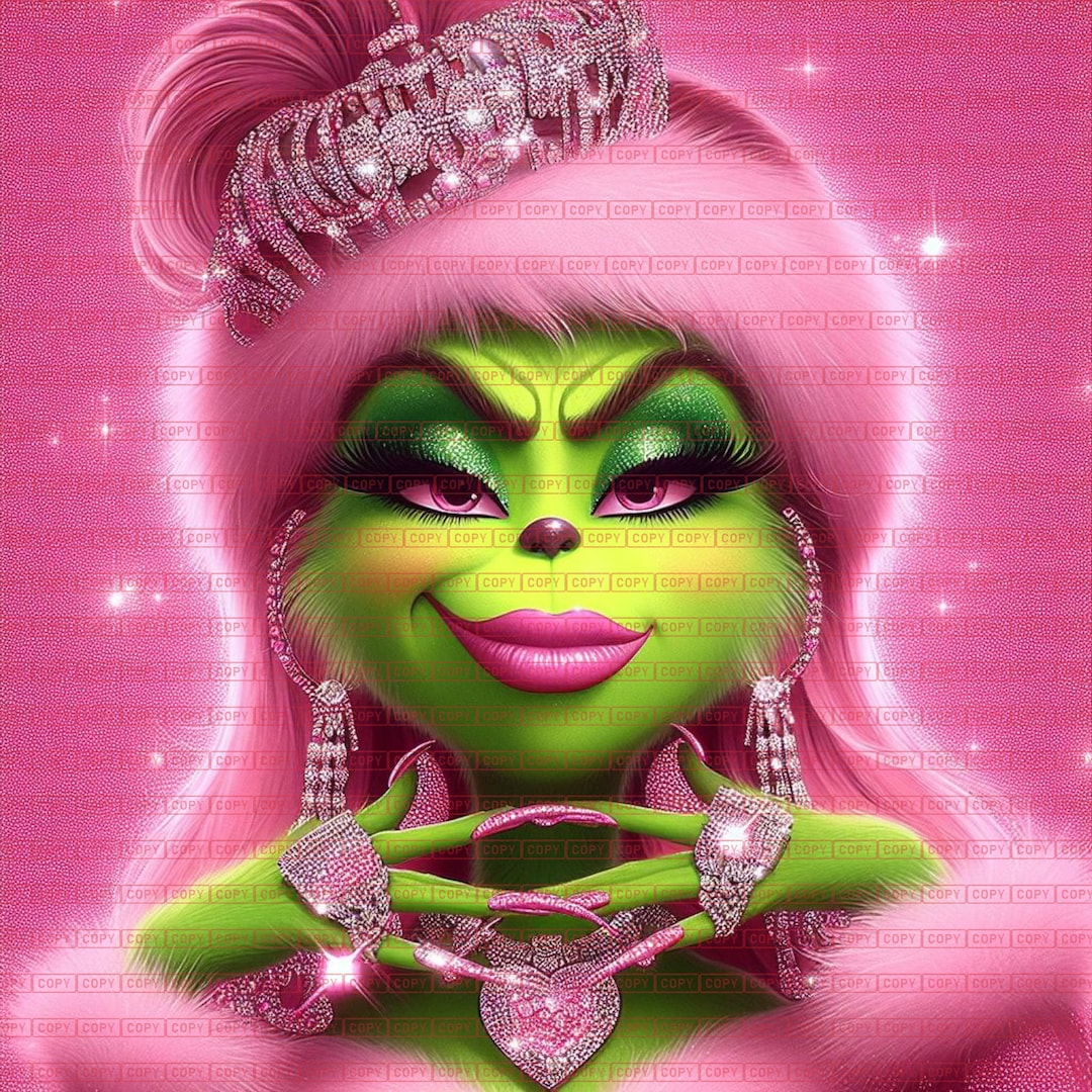 Green Baddie Christmas Mean Grumpy Baddie Troll Xmas Tumbler Instant ...