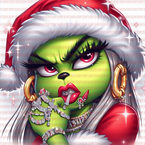 The Grinch Baddie - Etsy