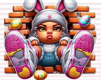 Hip Hop Hood Bunny Easter Urban Trap Designs Sublimation Instant ...