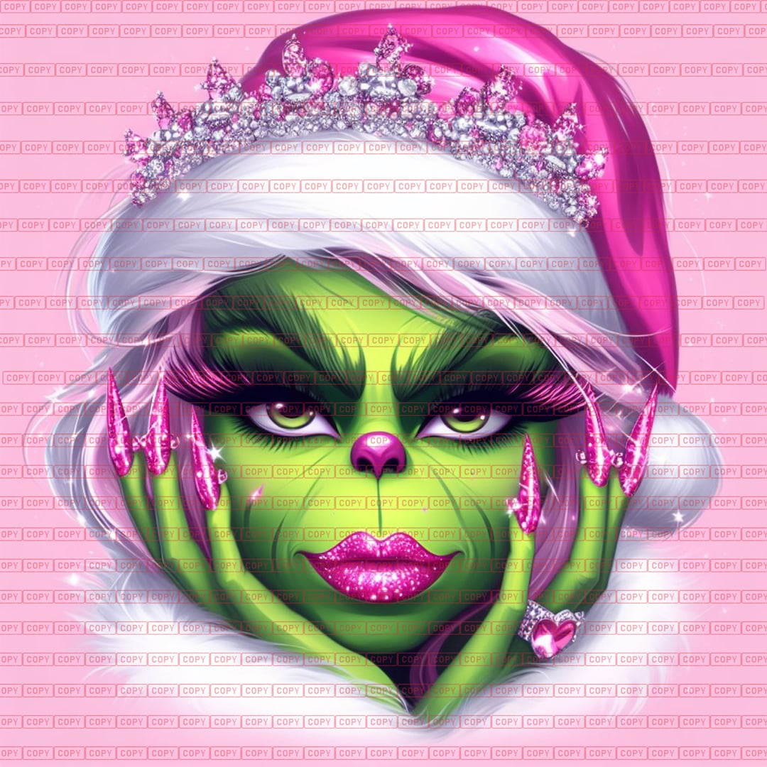 Green Baddie Christmas Mean Grumpy Baddie Troll Xmas Tumbler Instant ...